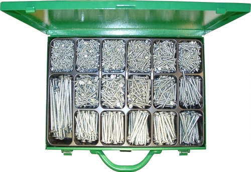 SPAX SORTIMENTSLÅDA GRÖN FS | Träskruv - Skruv Mutter Bricka Sp