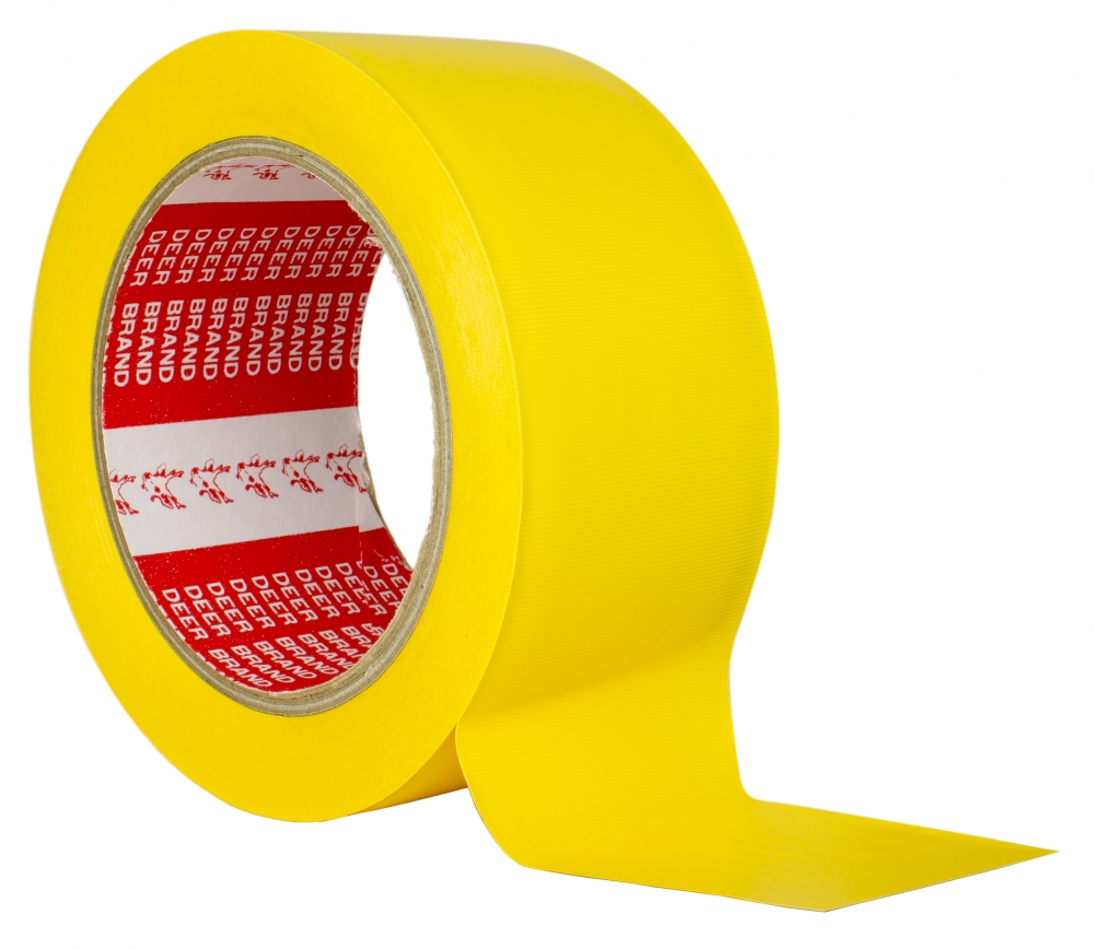 TEJP PVC 33421 50mm x 33m GUL | Tejp Tejphållare - Tejp Tågvirk